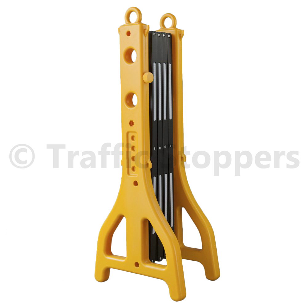 Expandable 2.5 m Wide Safety Barrier - Portable Expanding Security Bar ...